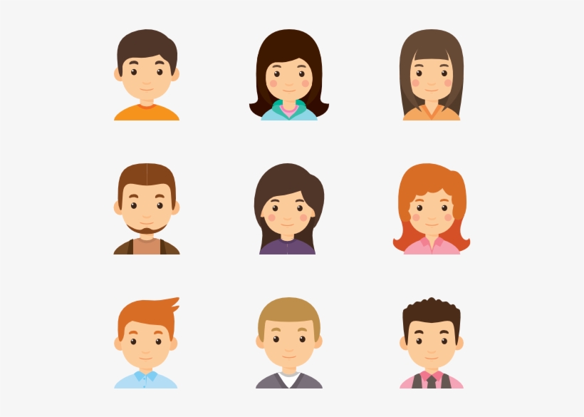 Young Avatar Collection - Avatar Icon PNG Image | Transparent PNG Free ...