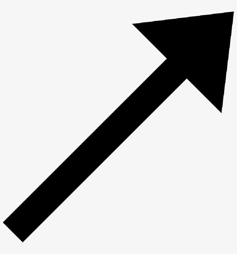 Right, Simple, Small, North, Arrow, - Flecha Diagonal Png PNG Image ...