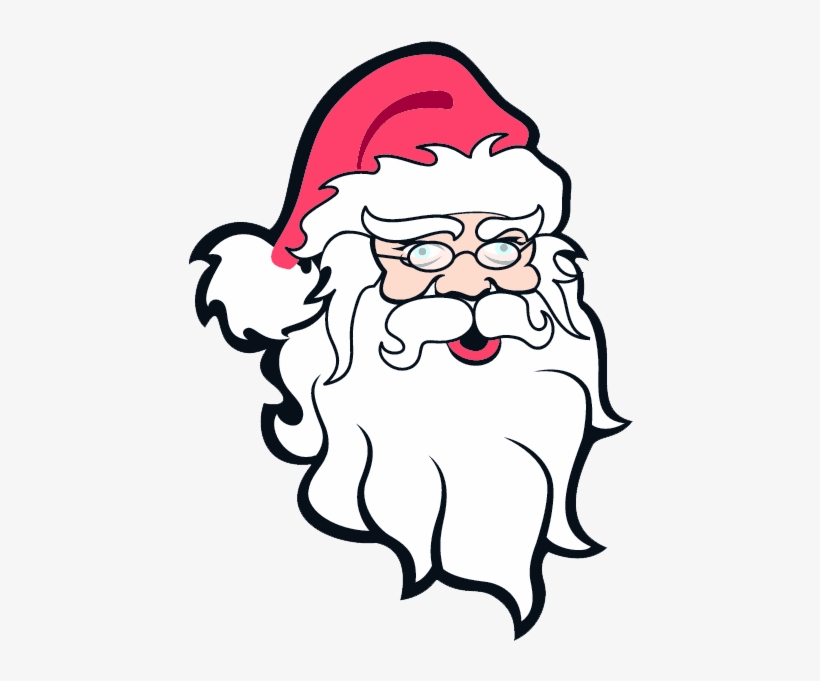 Download Father Christmas Face Clipart - Santa Claus Head Png ...