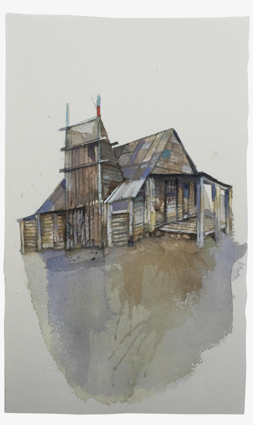 Homestead - Watercolor Painting PNG Image | Transparent PNG Free ...