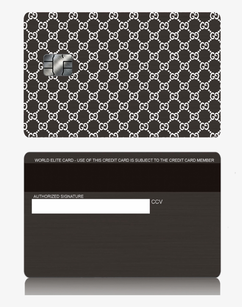 Download Gucci Rings Inspired Black Metal Credit Debit Card - Louis ...