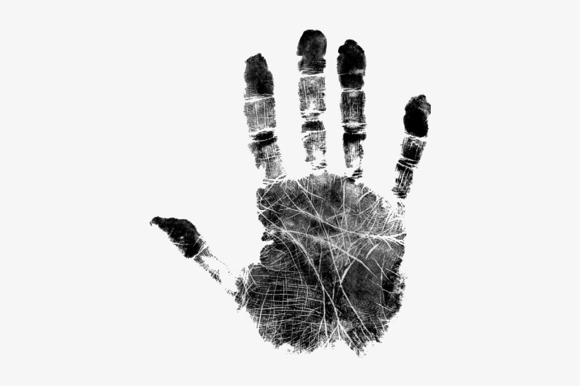 Download Hand Print 3 Small - Black Hand Print Png | Transparent PNG ...
