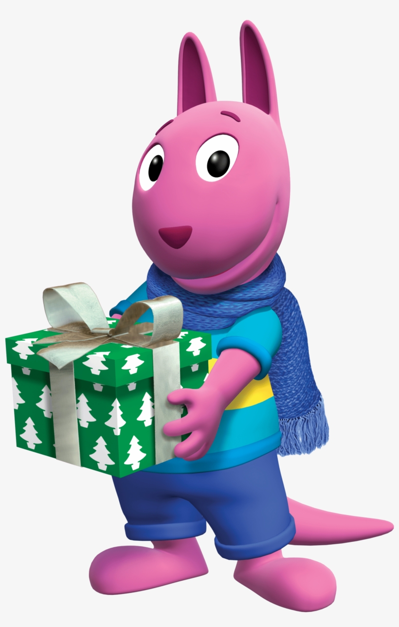 Austin Holding A Christmas Present - Backyardigans Austin Png PNG Image ...