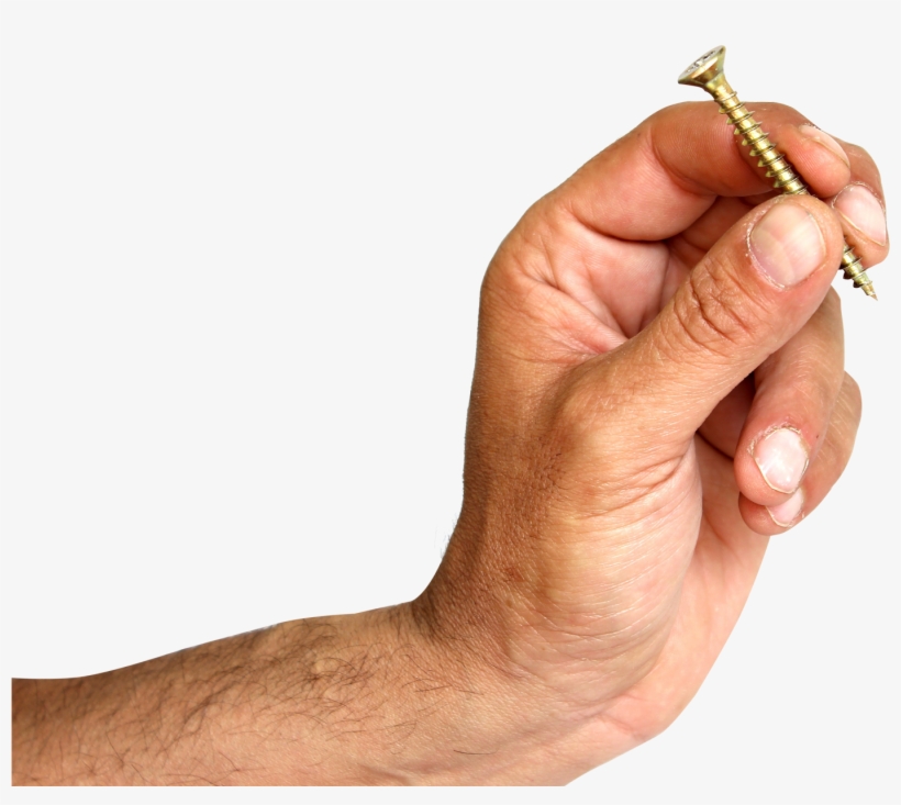 Download Download Screw In Hand Png Image - Screw Hand | Transparent ...