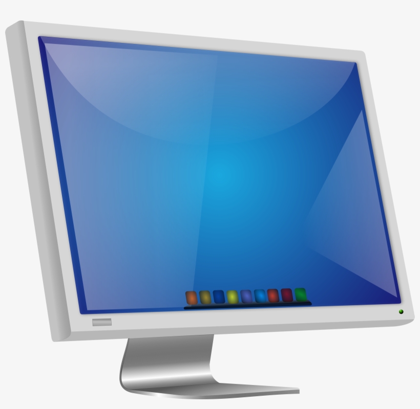 Download Image Black And White Linux Lcd Big Image Png - Lcd Monitor ...
