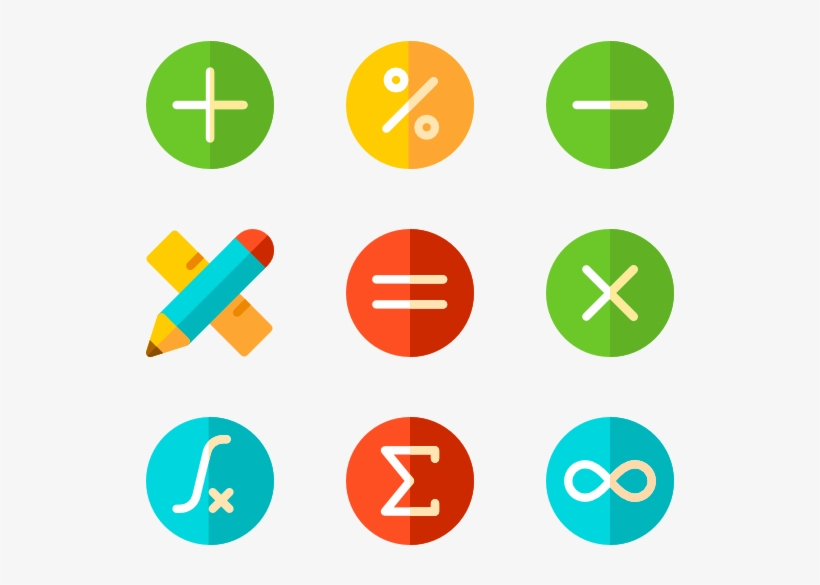 Mathematics Icons - 9th Grade Math Symbols PNG Image | Transparent PNG ...