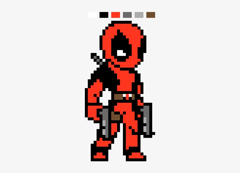 Deadpool - Deadpool Pixel Art PNG Image | Transparent PNG Free Download ...
