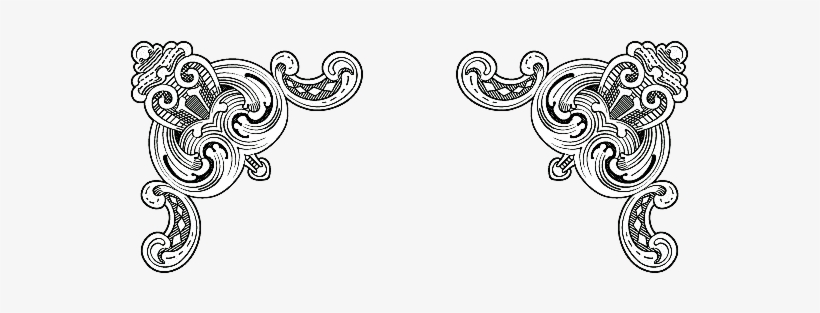 Download White Filigree Png Picture Transparent Library - Filigree Png ...