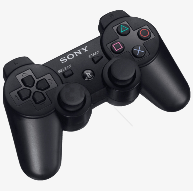 Gamepad Png Image - Official Sony Dualshock 3 Controller Black Ps3 PNG ...