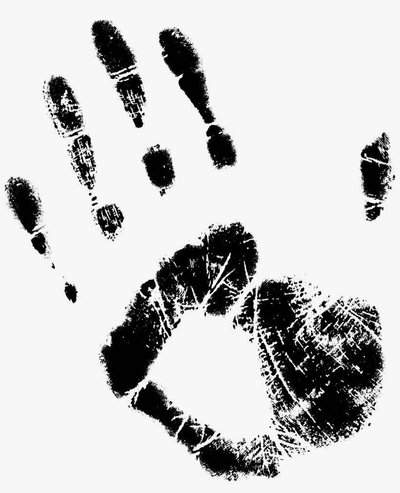 Download Black Handprints Png - Hand Print Transparent Background ...