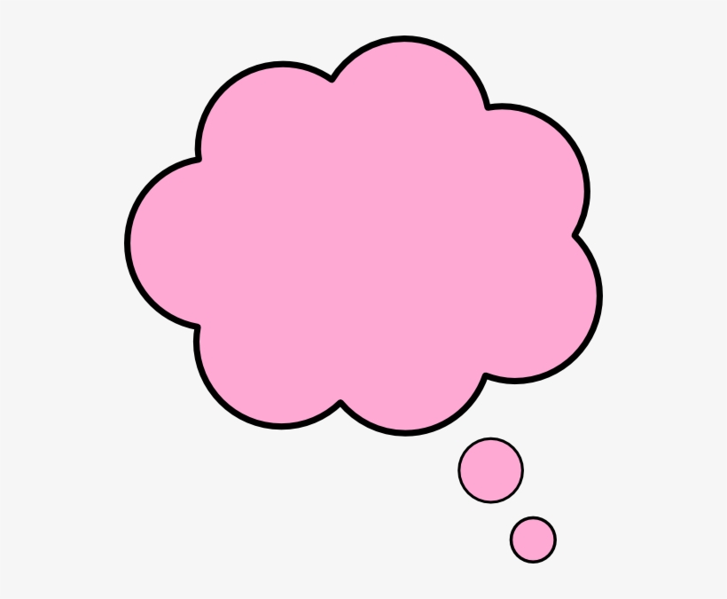 Thought Bubble Pink Svg Clip Arts 540 X 595 Px PNG Image | Transparent ...