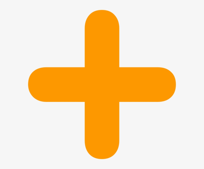 Orange Plus Clip Art At Clker - Orange Plus Icon Png PNG Image ...