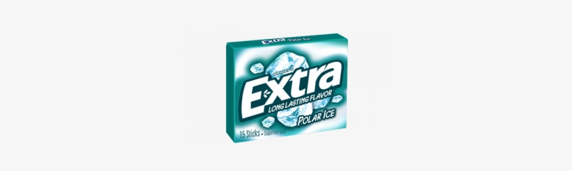Download Extra Gum Png - Extra Polar Ice Sugarfree Gum, Single Pack ...