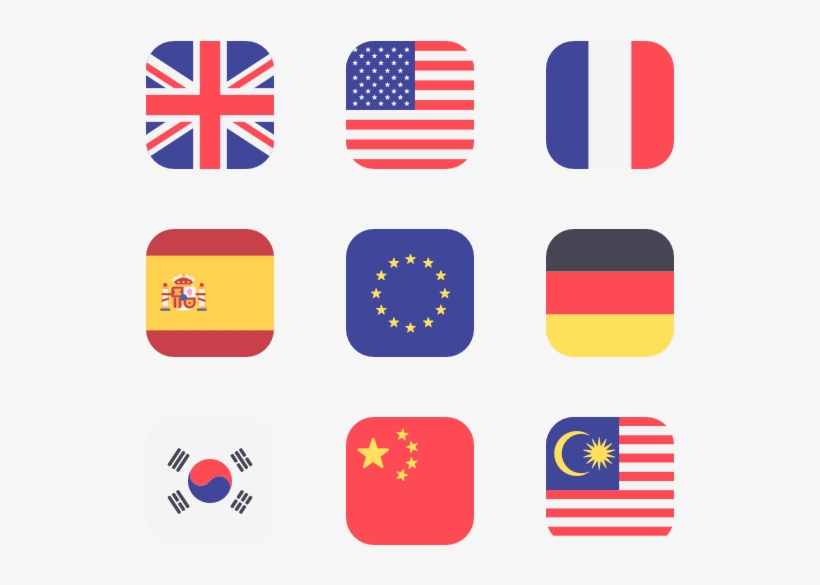 International Flags - Us Flag Flat Icon PNG Image | Transparent PNG ...