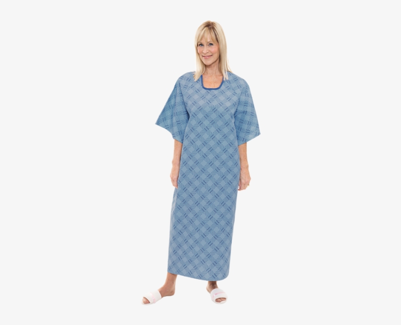Angle Back Overlap Patient Gown - Hospital Patient Gown Icon PNG Image ...