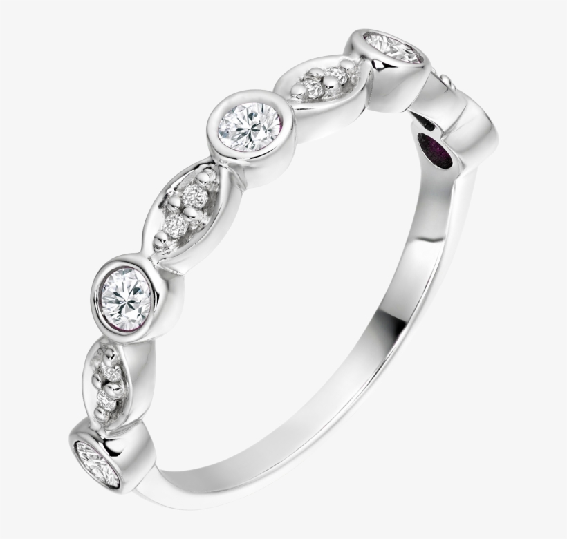Feminine Diamond Wedding Band - Engagement Ring PNG Image | Transparent ...