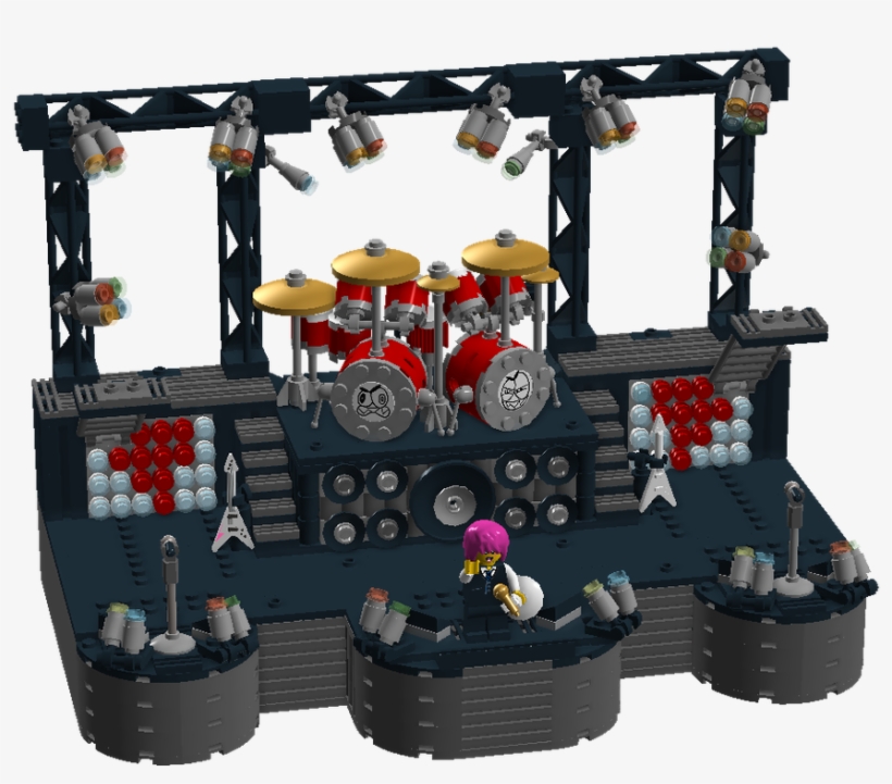 Rock & Roll Band Concert Stage - Lego PNG Image | Transparent PNG Free Download on SeekPNG