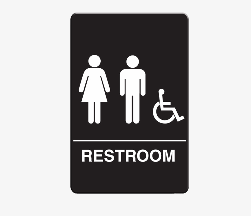 Download Black - Unisex Restroom Sign Vector | Transparent PNG Download ...