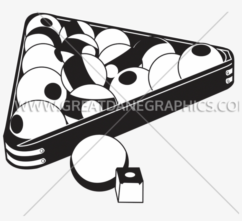 Balls Rack Production Ready Artwork For T - Pool Balls Rack Drawing PNG ...