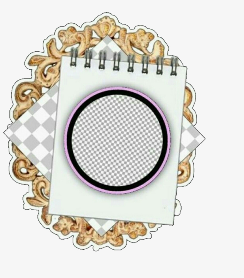 Overlaytumblr Frame Circleframe Overlays Square Mirror - Circle PNG ...