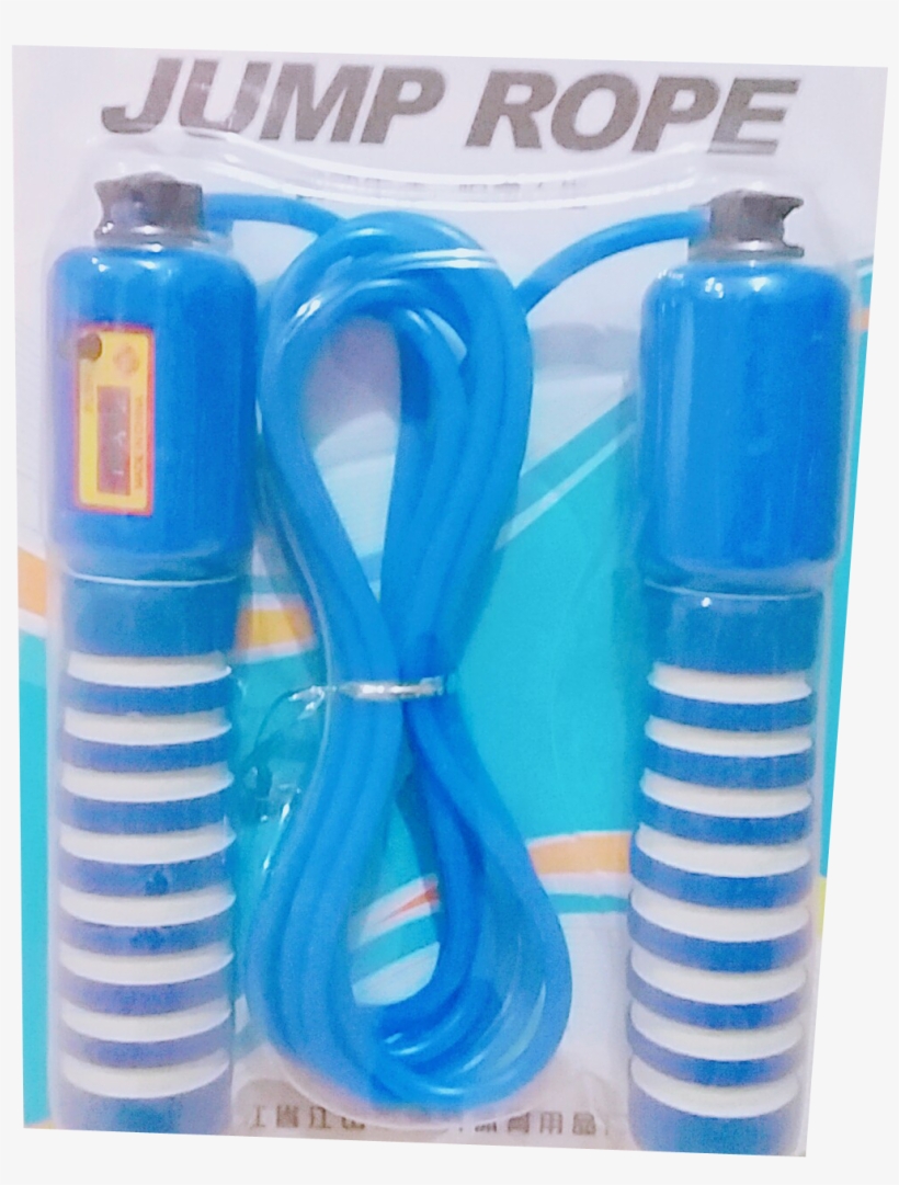 Blue Color Gym Fitness Exercise Skipping Rope With - Wire PNG Image ...