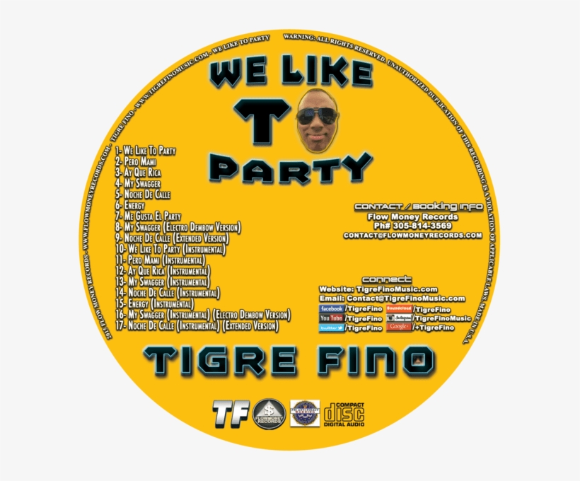 Cd Face We Like To Party - Circle PNG Image | Transparent PNG Free ...