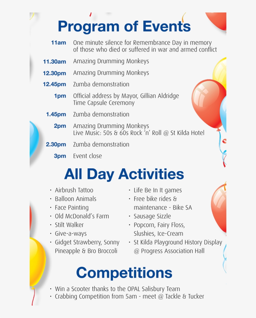Birthday Party Program Template Database