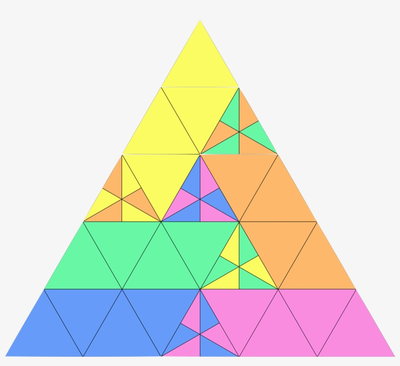 A Triangle Divided Into Three Equal Parts - Divide A Triangle Into 6 ...