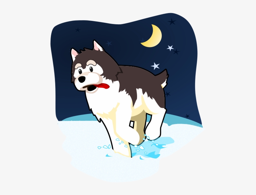 Husky Playing In The Snow - Dog PNG Image | Transparent PNG Free ...