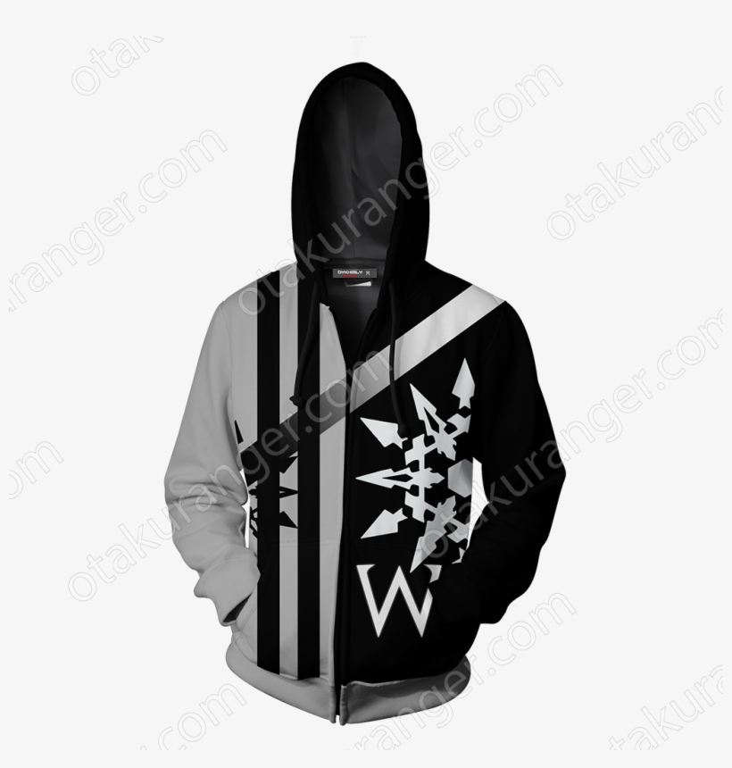Rwby Weiss Schnee Zip Up Hoodie Fullprinted Zip Up - Hoodie PNG Image ...