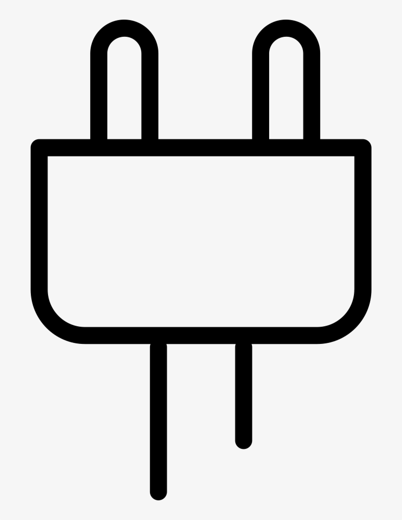 Download Svg Png Icon - Plug Outline Png | Transparent PNG Download ...