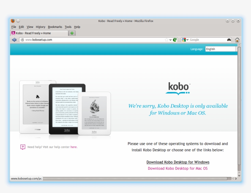 Download Browser Displaying Kobosetup - Kobosetup | Transparent PNG ...