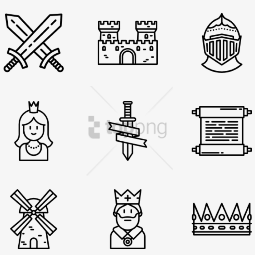 Free Png Medieval Icon Collection - Event Icons PNG Image | Transparent ...