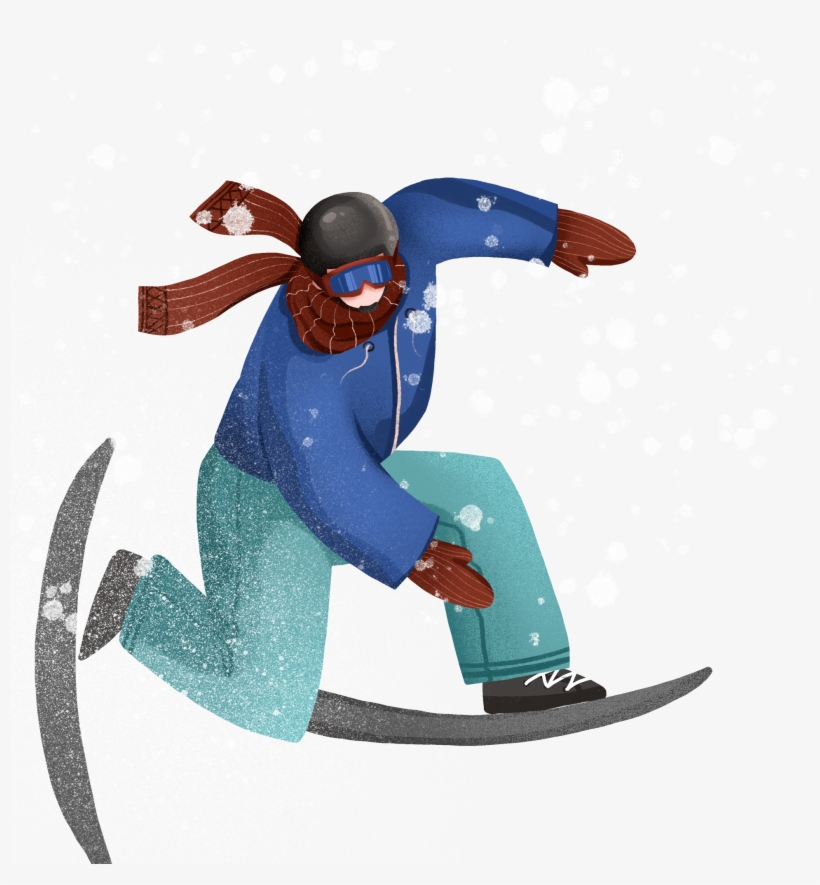 Download Winter Heavy Snow Hand Drawn Cartoon Png And Psd ...