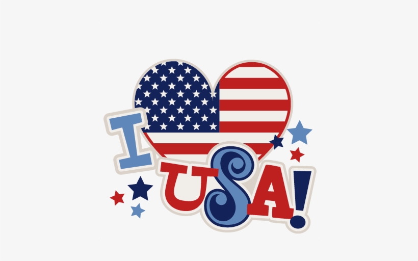Inspirational American Flag Waving Clipart I Heart - Love Usa Clipart ...