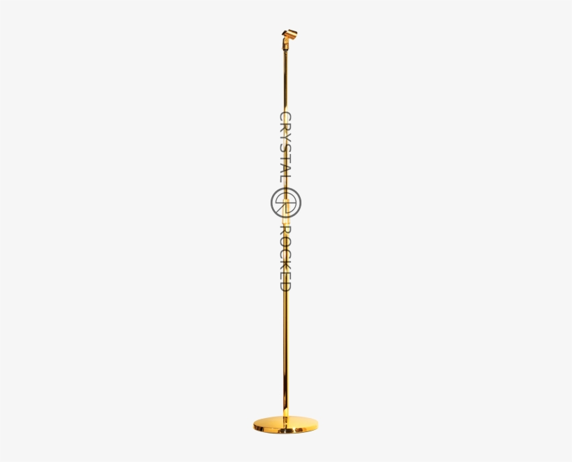 Microphone Stand 24ct Gold Plated - Chain PNG Image | Transparent PNG ...