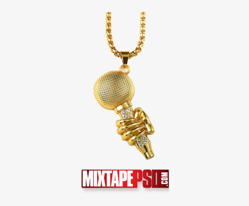 Share This Image - Gold Microphone Pendant Png PNG Image | Transparent ...