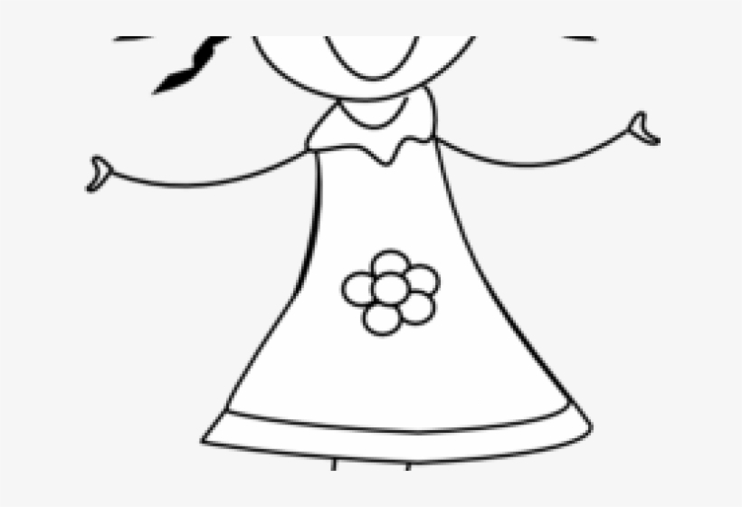 Girl Outline Cliparts - Cartoon PNG Image | Transparent PNG Free ...