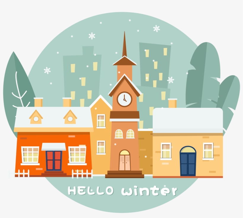 Winter Element Cartoon Warm Color Png And Vector Image - Vector ...