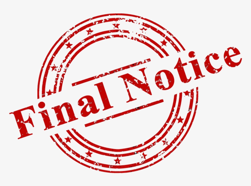 Final Warning Transparent PNG Image | Transparent PNG Free Download on ...