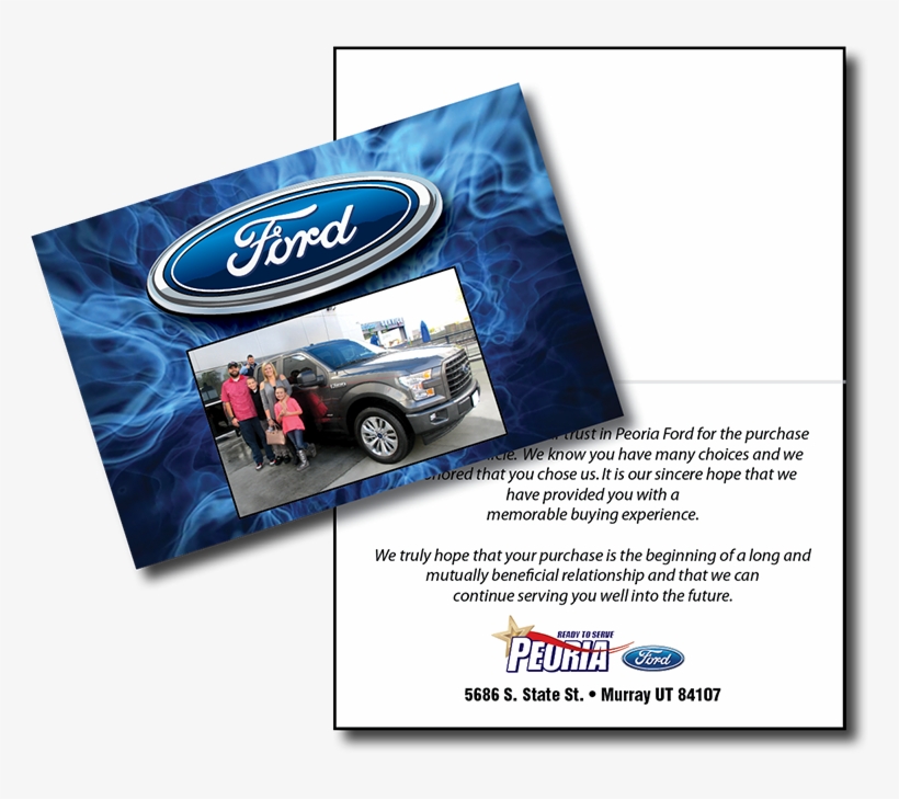 Customized / Personalized Thank You Cards - Ford Motor Company PNG ...