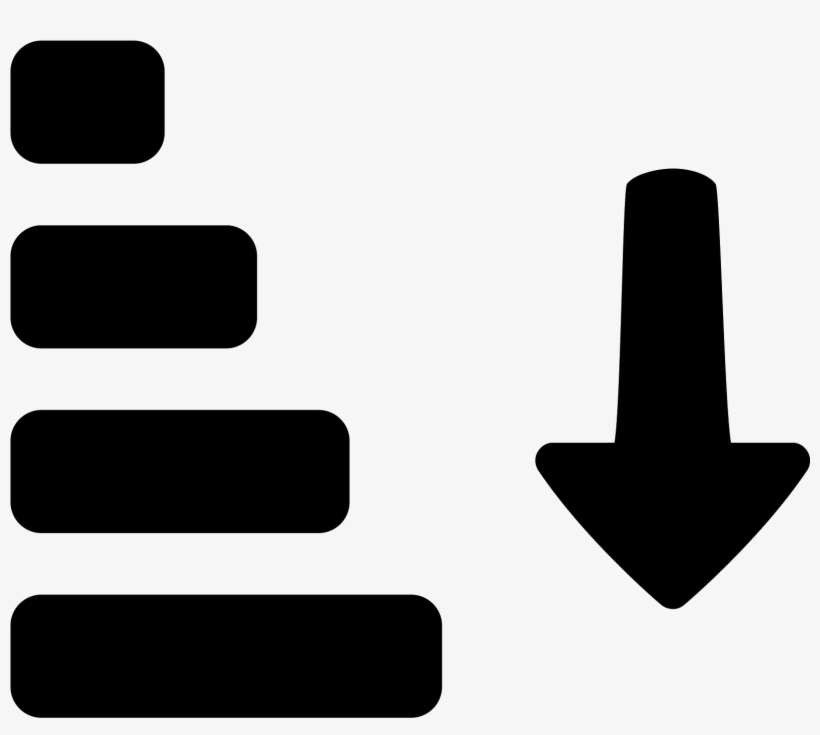 Download Single Arrow Vector Png - Sorting Icon | Transparent PNG ...