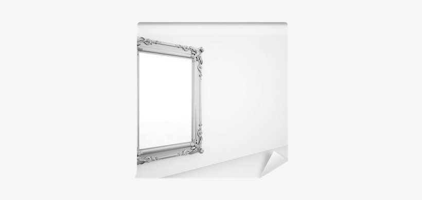 Mirror With Vintage Silver Frame Wall Mural • Pixers® - Mirror PNG ...
