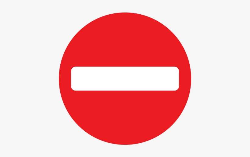 Minus Stop Sign Without Words - Stop Sign In Traffic PNG Image ...