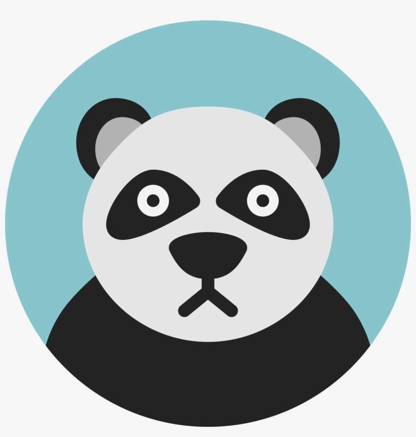 Panda Clipart Svg Clip Freeuse Library - Panda Icon PNG Image ...