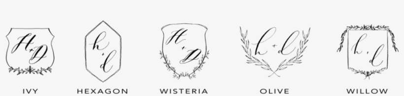 Monograms - Hand Drawn Wedding Crest PNG Image | Transparent PNG Free ...