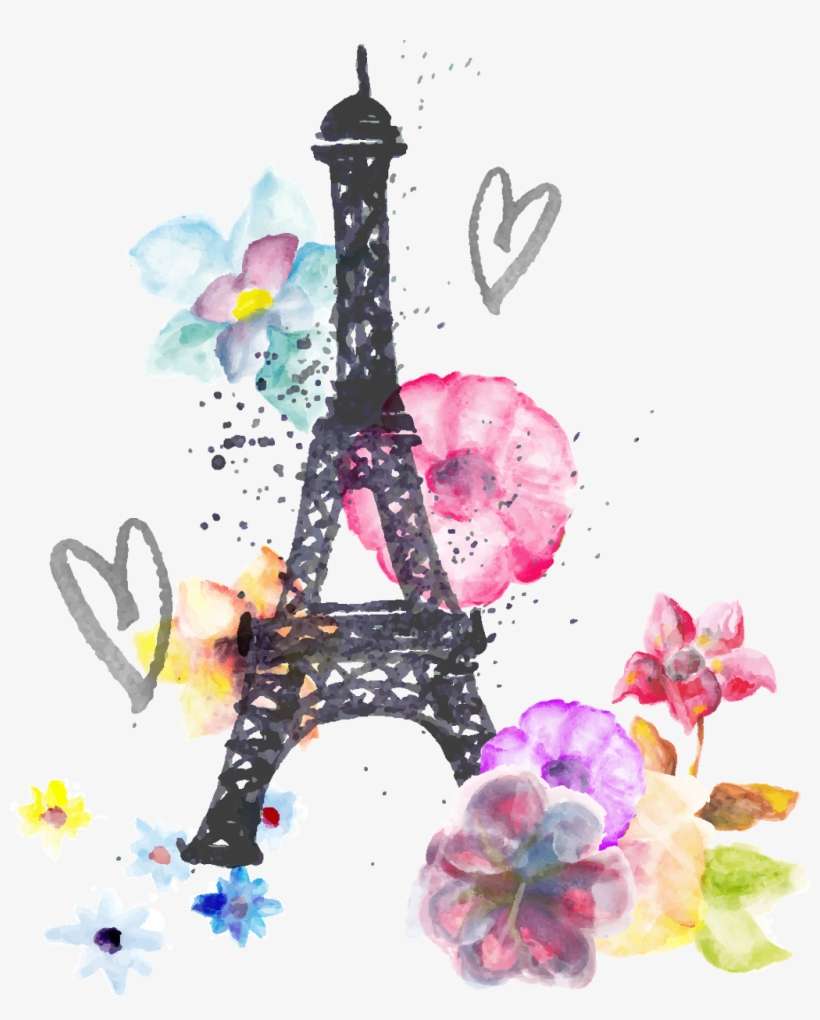 Download Ftesticker Paris France Eifletower Flowers Floral ...