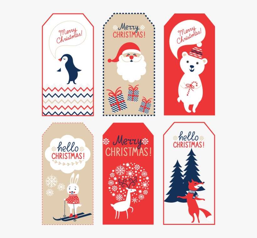 Free Printable Christmas Tags For Gifts - Christmas Tag Cut Out PNG ...