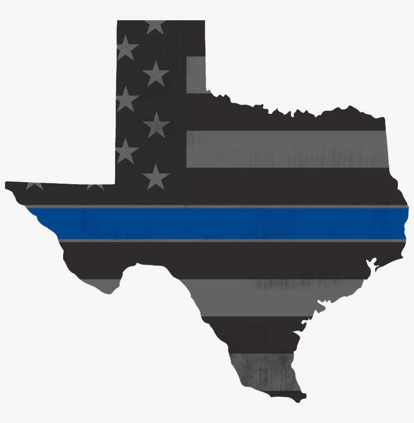 Texas Thin Blue Line - Texas Vector PNG Image | Transparent PNG Free ...