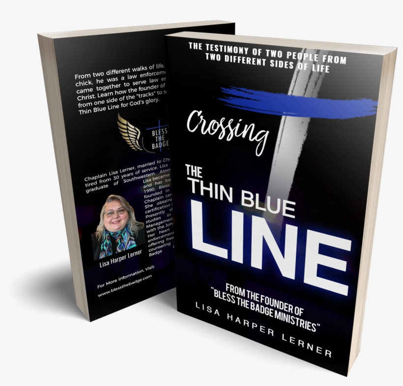 Crossing The Thin Blue Line - Bless The Badge PNG Image | Transparent ...